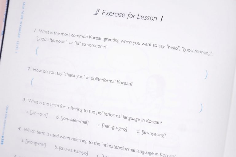 Talk To Me In Korean Textbook Level 1 – Learn Korean with Talk To Me In ...